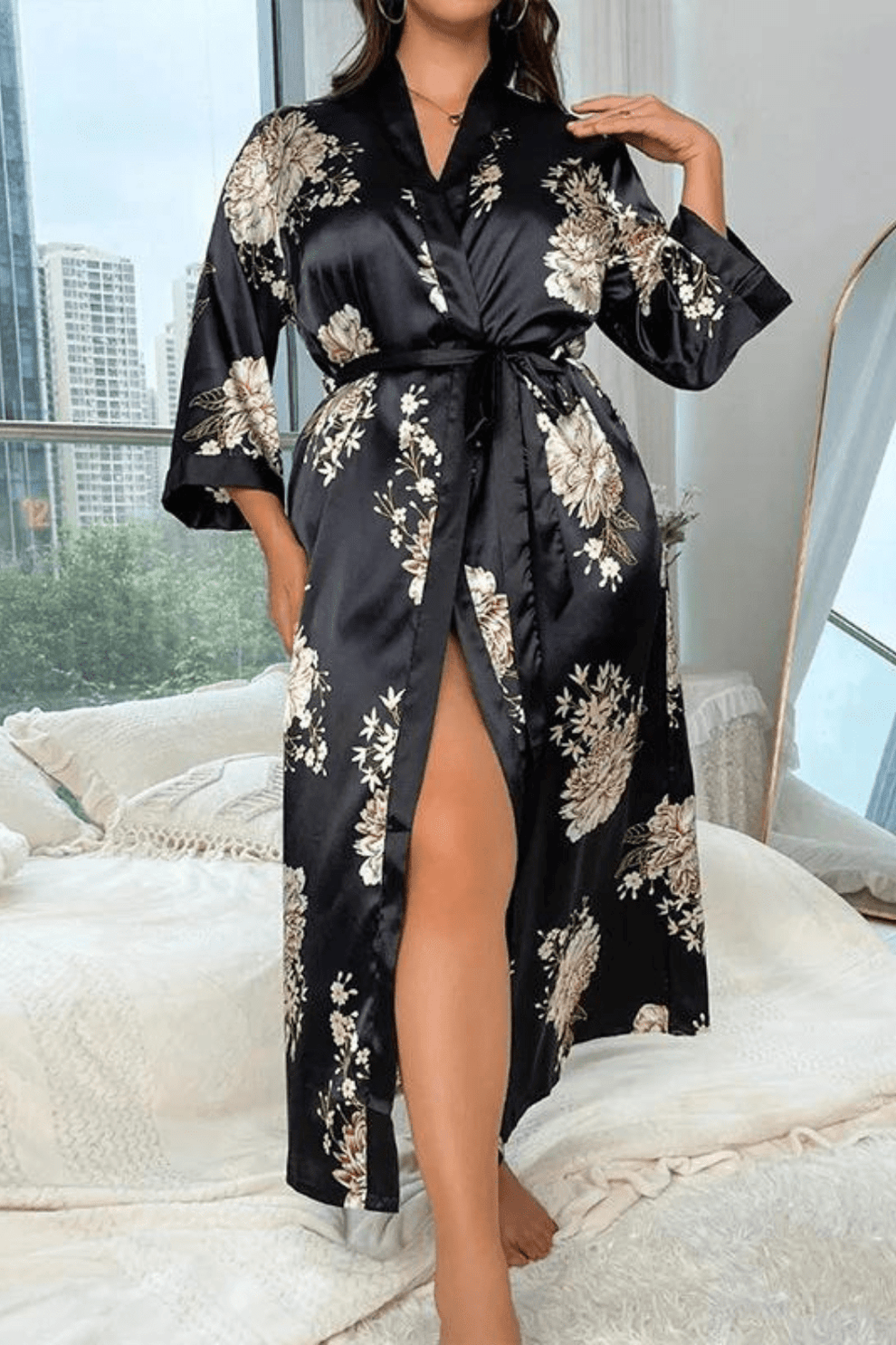 Peignoir Kimono Long Femme | La Maison du Peignoir